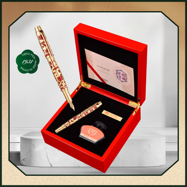 Bút máy Hero chính hãng vàng 18k cao cấp - Wiix Art